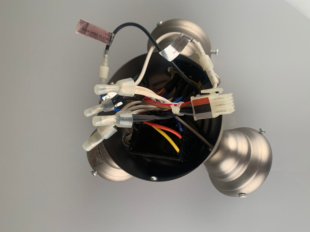 44" Cameron II Plus (cobalt blue) - Brushed Nickel Light-Kit Fitter ...