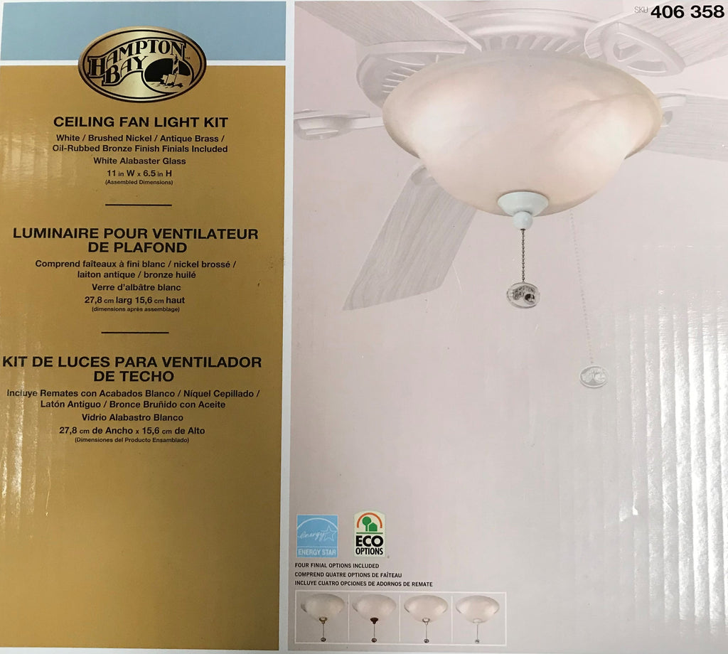Universal Energy Star Light-Kit for Ceiling Fans – FansAndParts.com