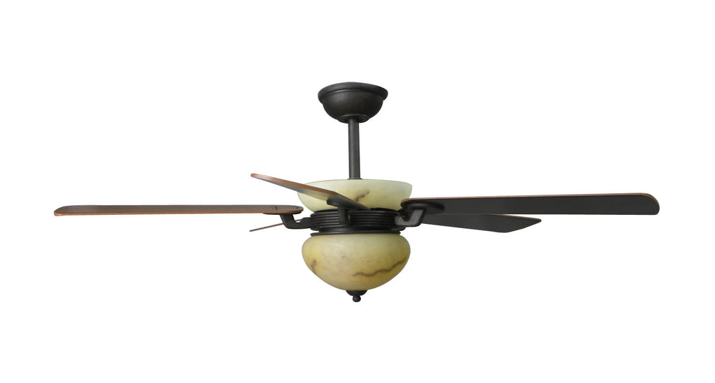 52" Mediterranean Ceiling Fan with Lights – FansAndParts.com